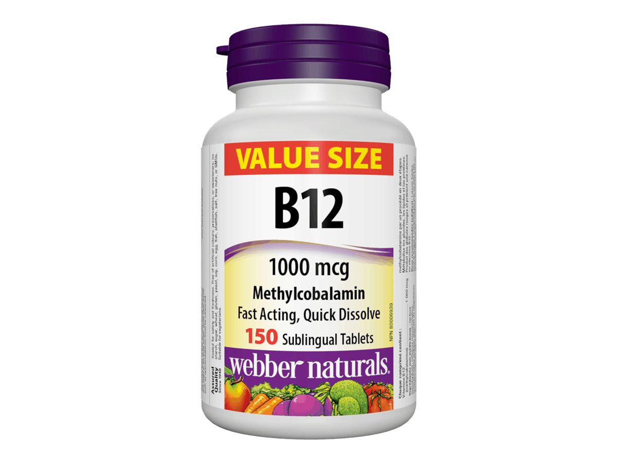 Webber B12 1000mcg 150s