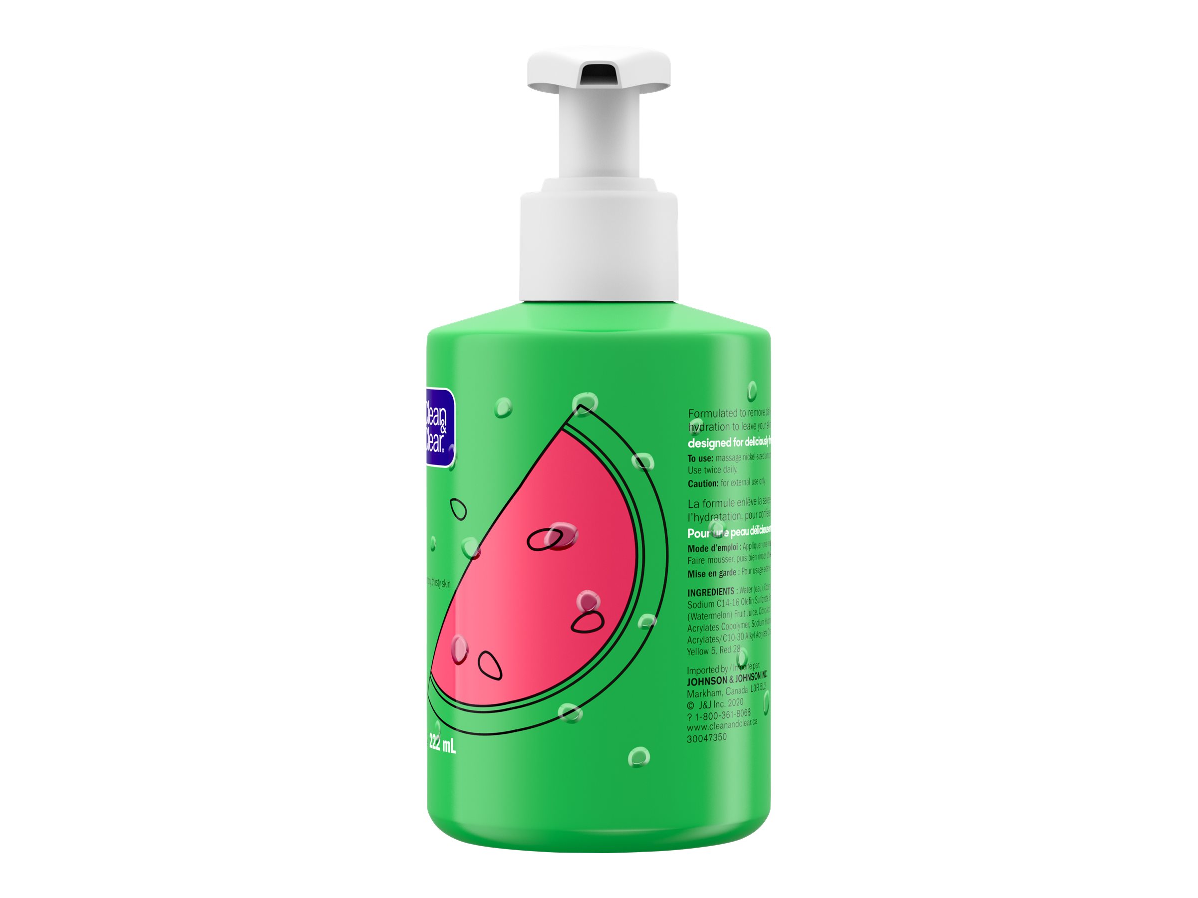 Clean And Clear Watermelon Gel Cleanser Oil Free 222ml London Drugs