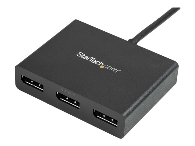 StarTech.com Mini DisplayPort 1.2 to Triple Head DisplayPort MST Hub - répartiteur video - 3 ...