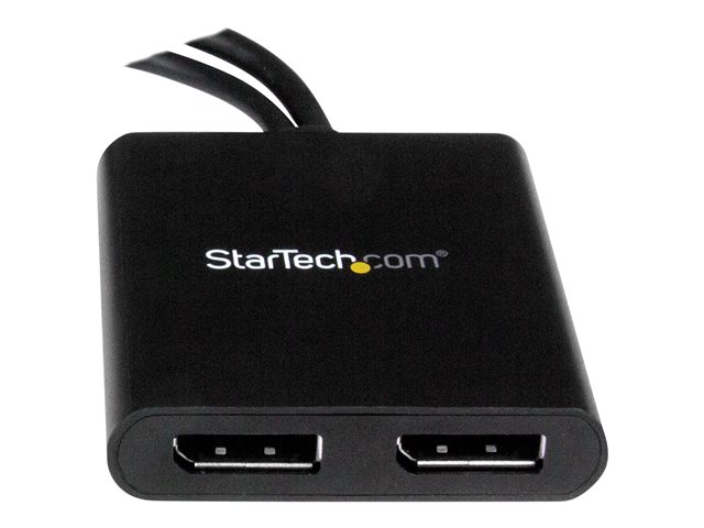 StarTech.com Mini DisplayPort to DP Multi Monitor Splitter - 2-Port MST Hub - répartiteur video ...