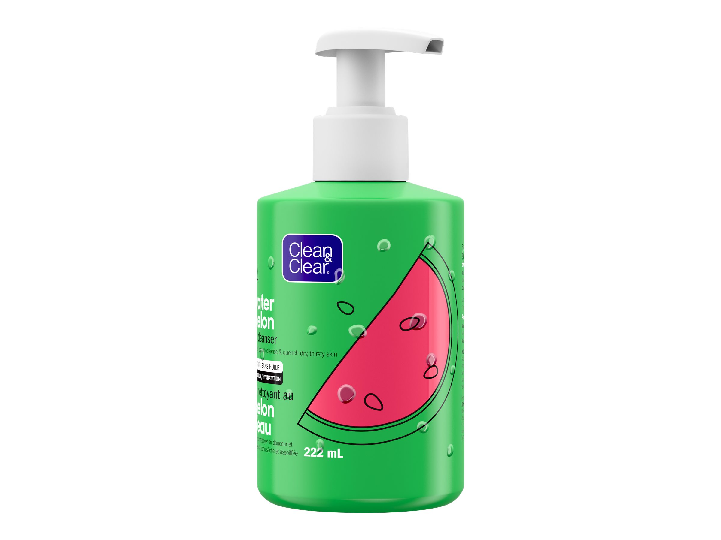Clean And Clear Watermelon Gel Cleanser Oil Free 222ml London Drugs
