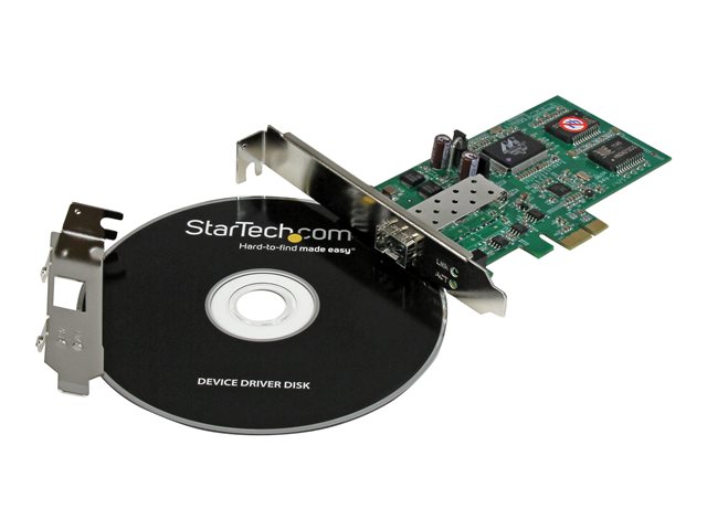 StarTech.com Carte réseau PCI Express à 1 port fibre optique Gigabit Ethernet avec slot SFP ...