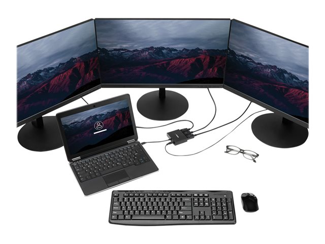 StarTech.com Mini DisplayPort 1.2 to Triple Head DisplayPort MST Hub - répartiteur video - 3 ...